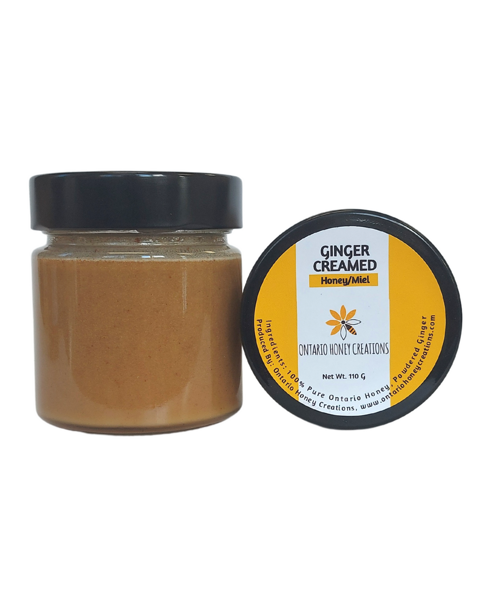 Ginger Creamed Honey – Ontario Honey Creations
